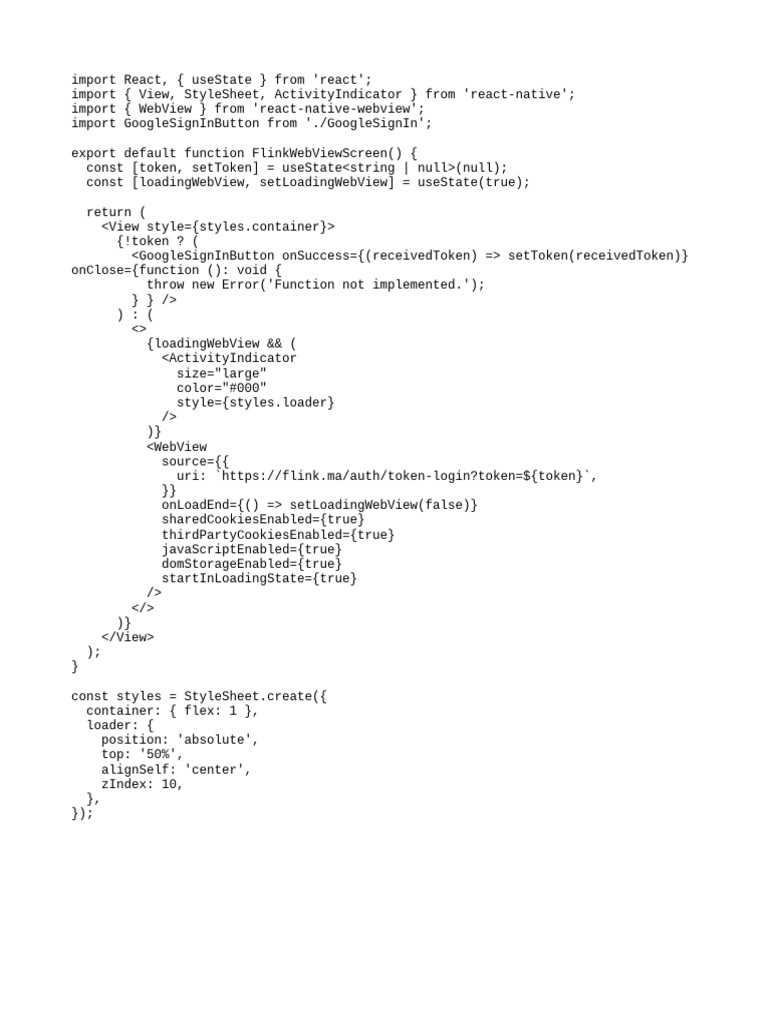 Import React, (UseState) From 'Re | PDF