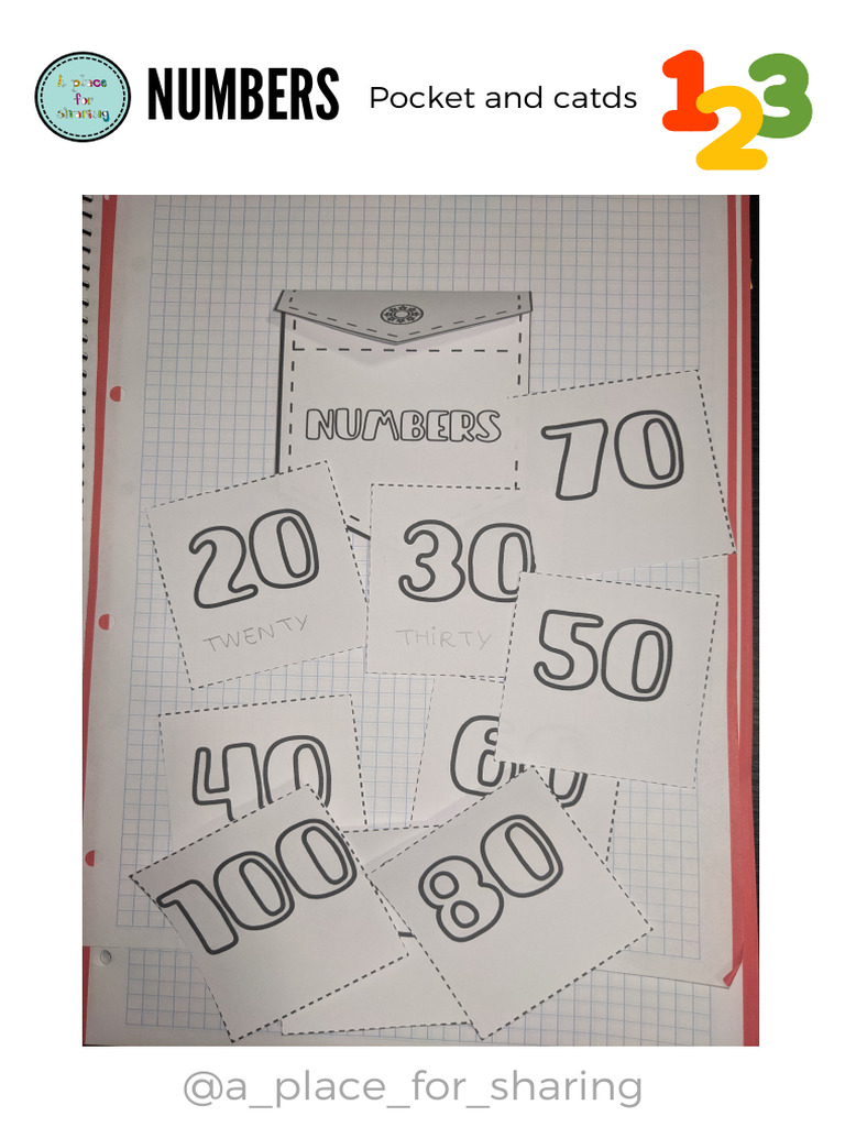 Numberspocketandcards-1 | PDF