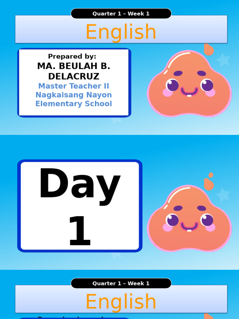 Q1 Week1 English 1 | PDF