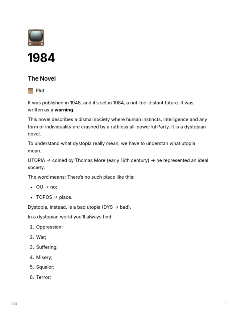 1984 | PDF | Dystopia