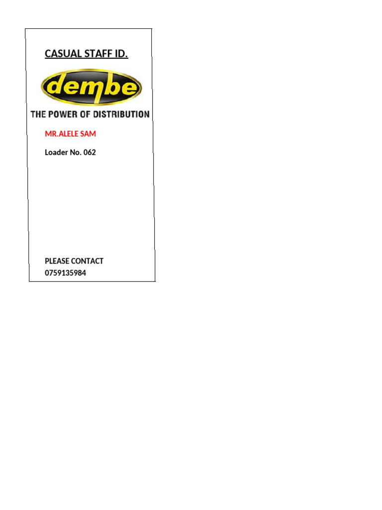 Dembe | PDF