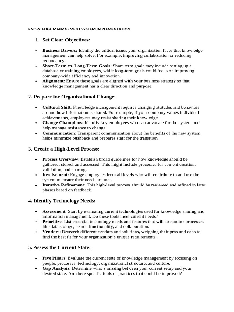 Knowledge Management System Implementation | PDF | Performance Indicator | Knowledge Management