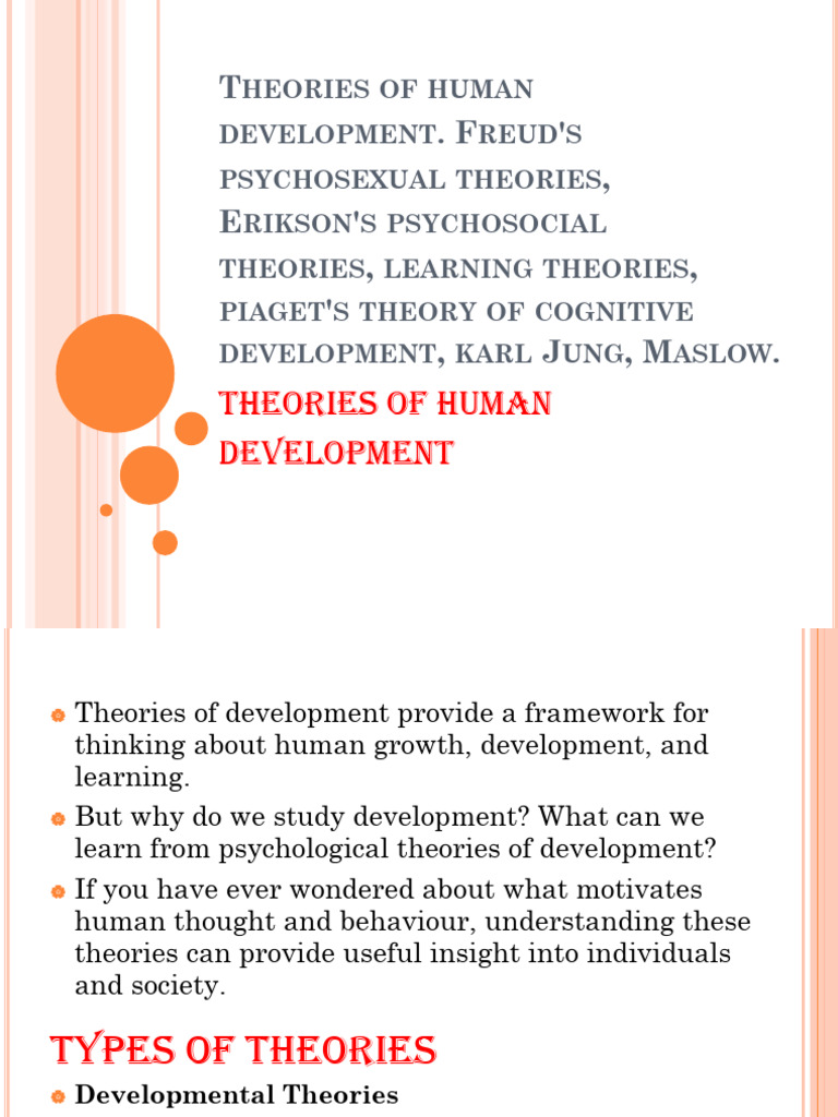 Developmental Theories | PDF | Self Actualization | Behaviorism