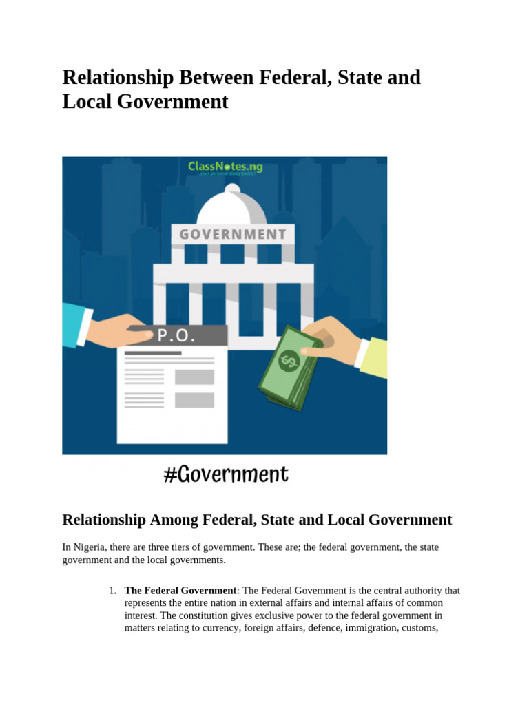 Federal, State, and Local Government Roles | PDF