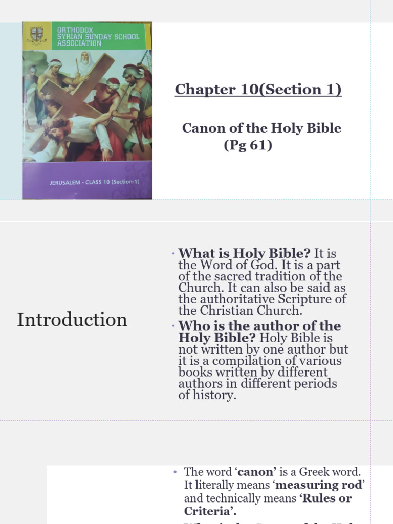 Understanding the Bible's Canon | PDF | Biblical Canon | New Testament