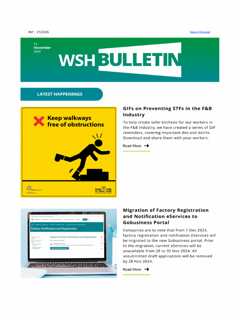 WSH Bulletins | PDF