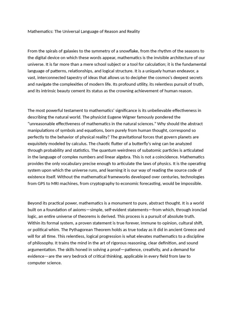 Meaning of Math | PDF | Mathematics | Mathematical Proof