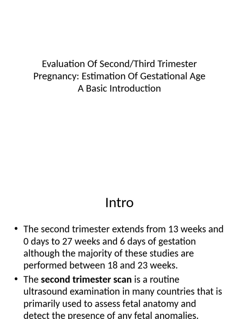 Evaluation of Second Trimester Pregnancy21 | PDF