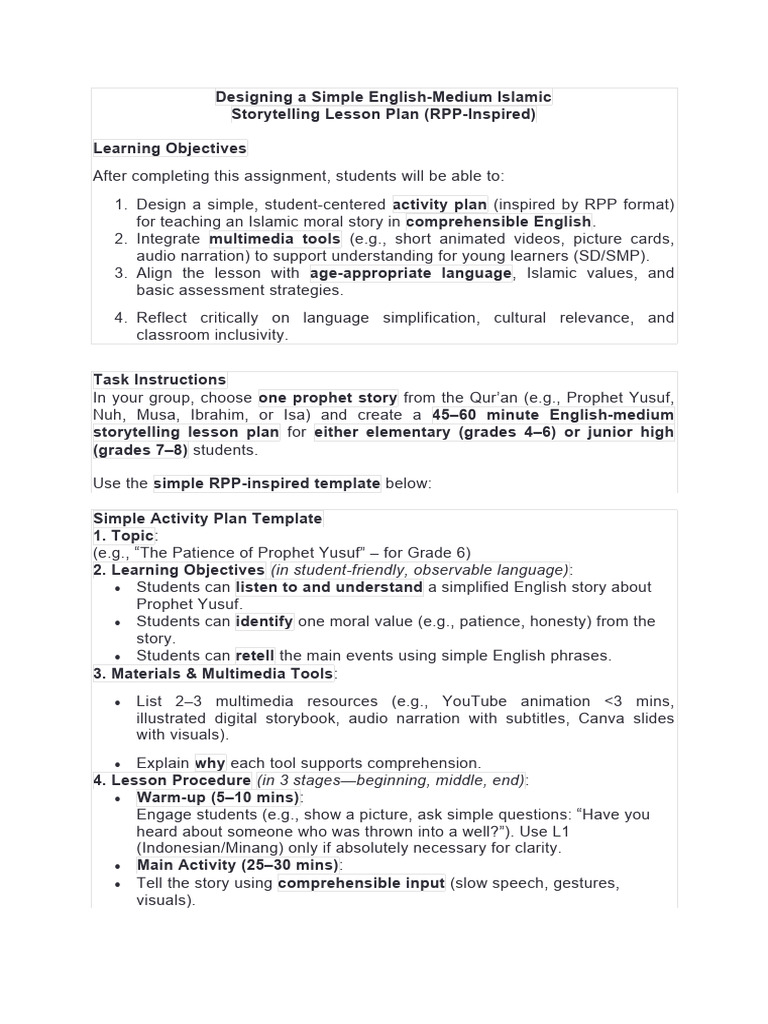 Designing A Simple English | PDF | Lesson Plan | Multimedia