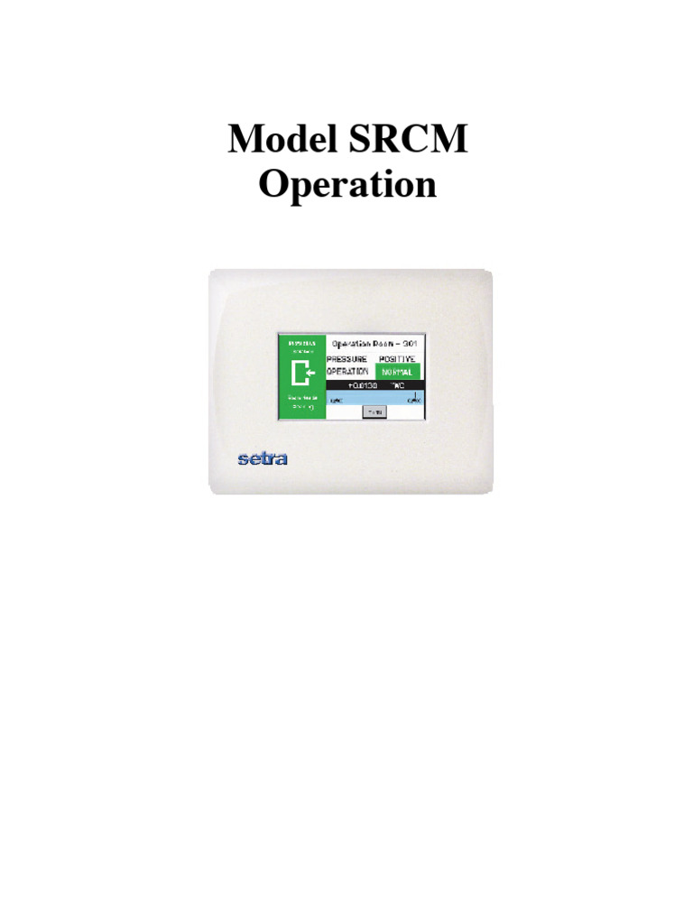 SRCM Touch-Screen Operation Guide | PDF | Parameter (Computer ...