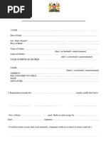 PNG Birth & NID Registration Form | PDF | Marriage | Birth Certificate