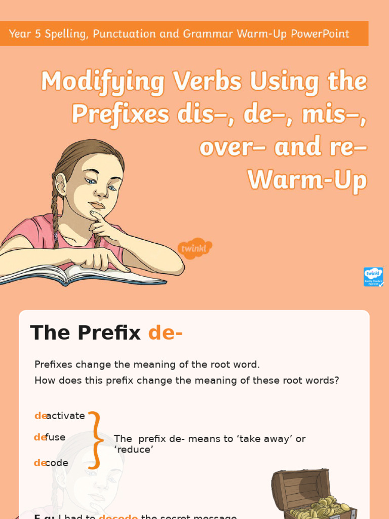 Understanding Verb Prefixes: de-, dis-, mis-, over-, re- | PDF ...