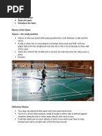 Fundamental Badminton Skills Guide | PDF | Racquet Sports | Athletic Sports