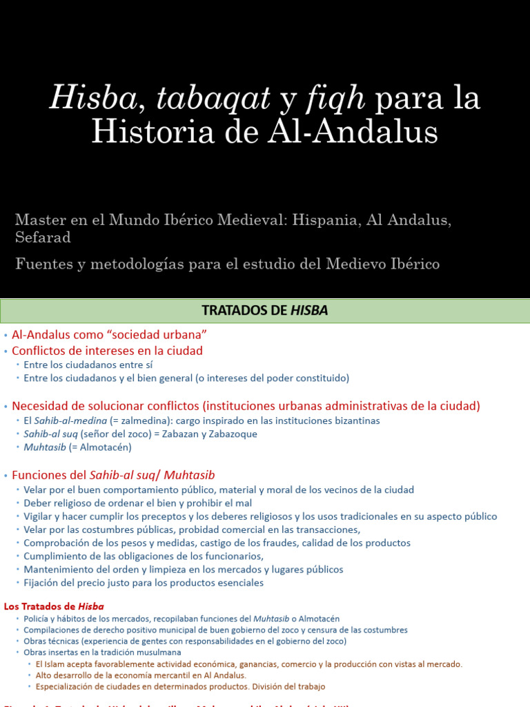 1.4. Hisba, Tabaqat y Fiqh | PDF | Al Andalus | Fatwa