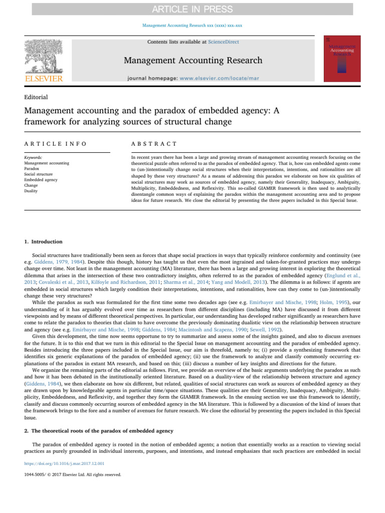 Englund and gerdin (2018) _ management accounting and the paradox of ...