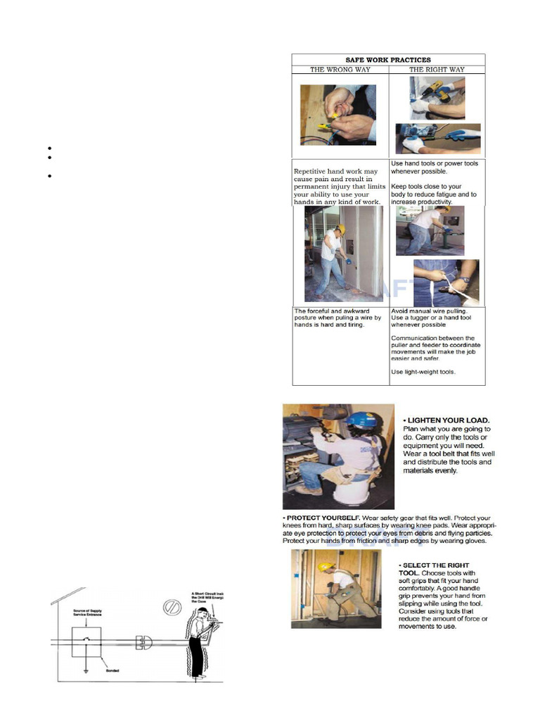 Electrical Safety Practices Worksheet | PDF | Occupational Safety And ...