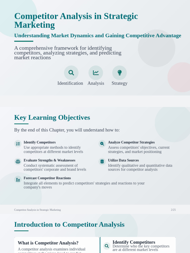 Competitor Analysis in Strategic Marketing | PDF | Marketing Strategy ...