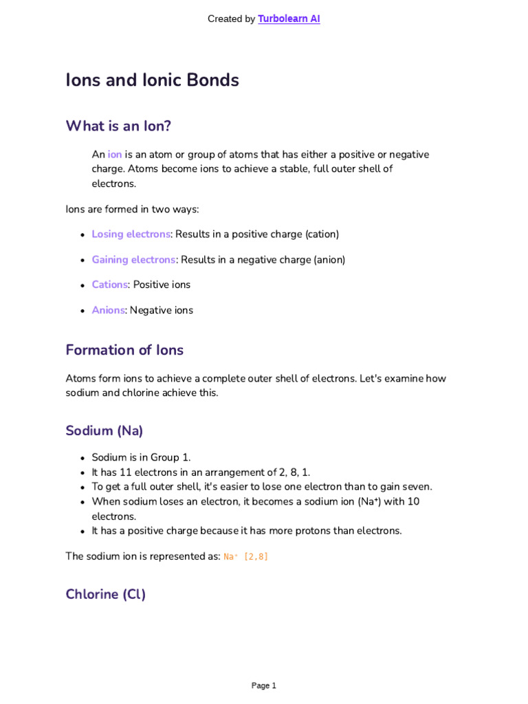 2. Atoms, Elements & Compounds (Part 3) | PDF | Ion | Ionic Bonding
