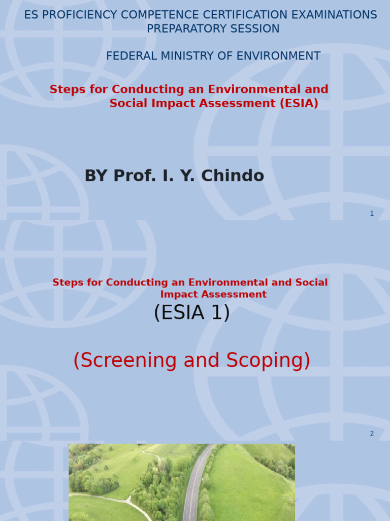 ESIA Preparation Steps and Guidelines | PDF | Environmental Impact ...