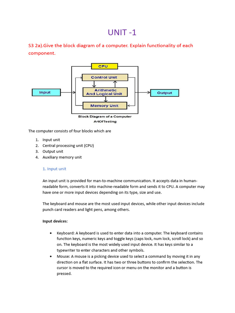 IP Unit 1 Q 0A (1) C Language | PDF | Integer (Computer Science ...