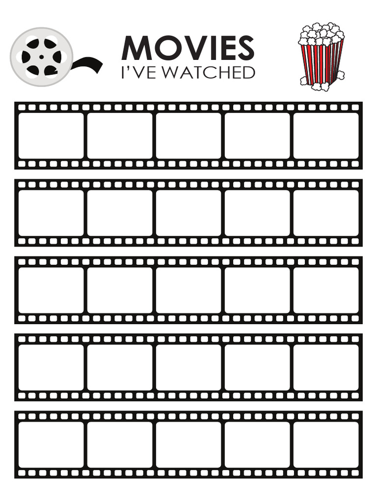 Movie Tracker Film Reels | PDF