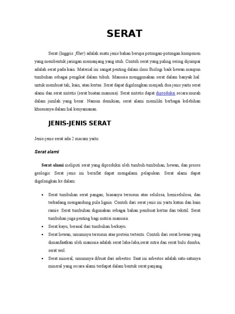 Makalah Serat Polimer | PDF | Sains & Matematika