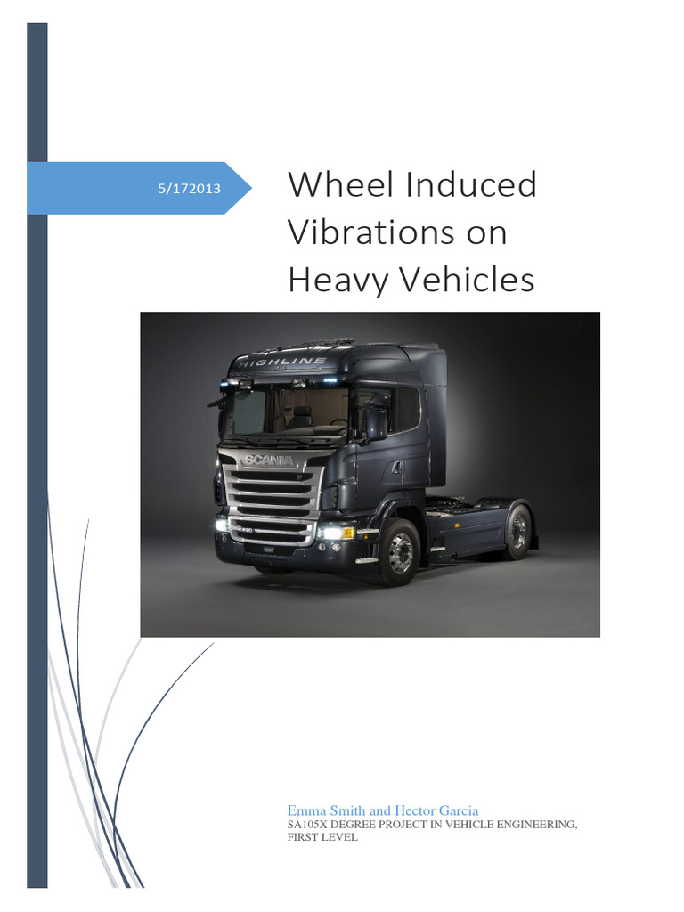 Wheel Induced Vibrations On Heavy Vehicles 4lvg6sqta2 | PDF | Spectral ...