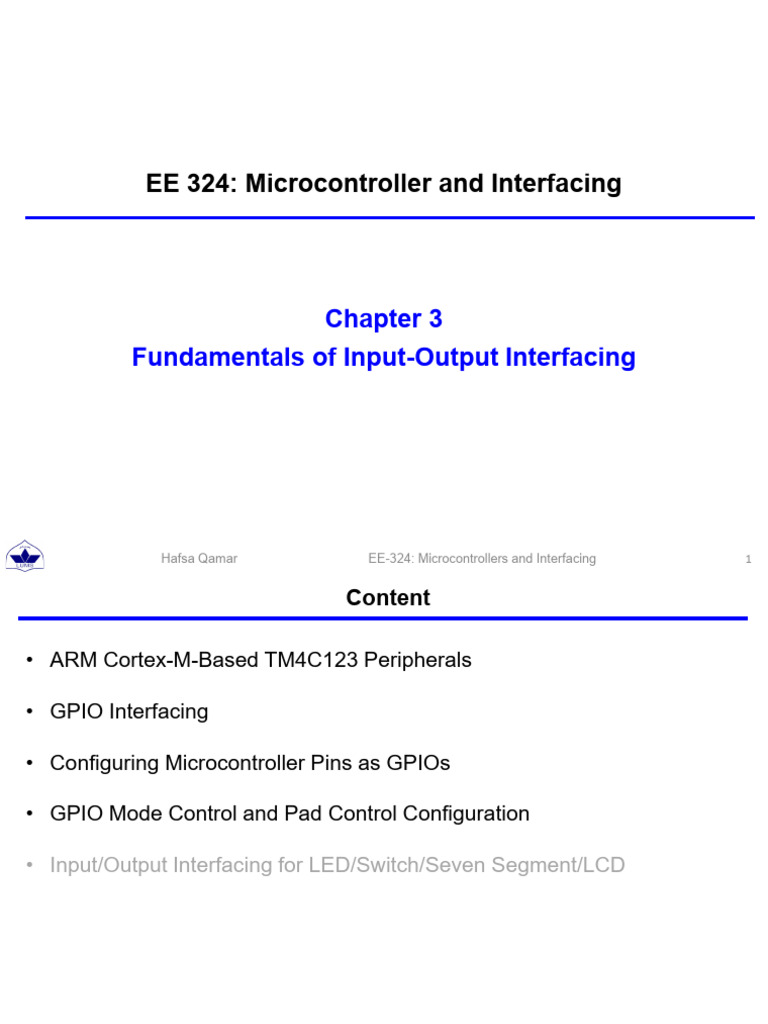 Chapter 3 - Fundamentals of Input-Output Interfacing | PDF ...
