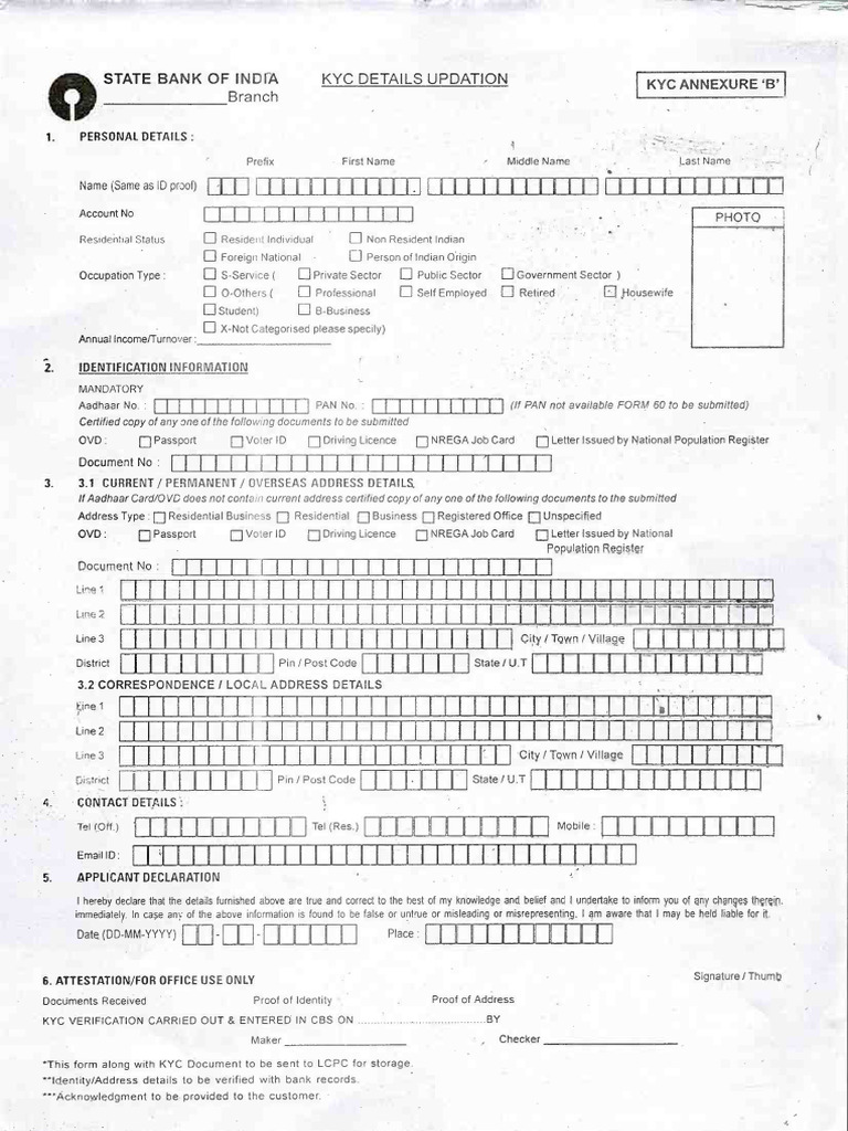 Kyc Form 0001 | PDF