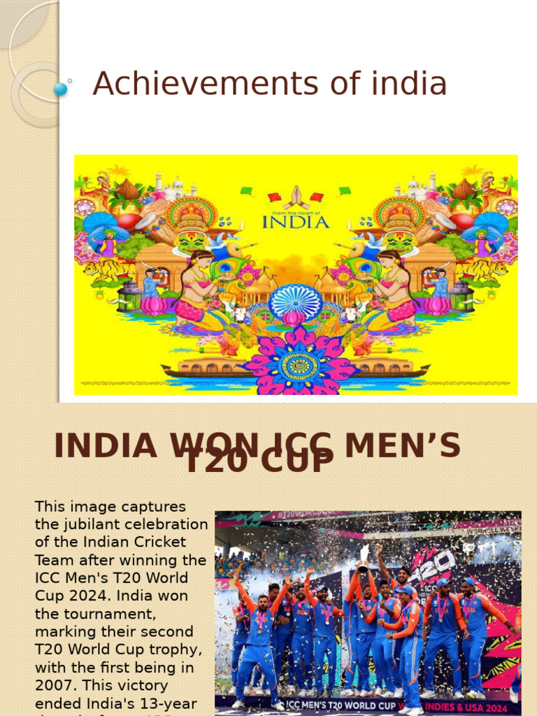 Achievements of India | PDF