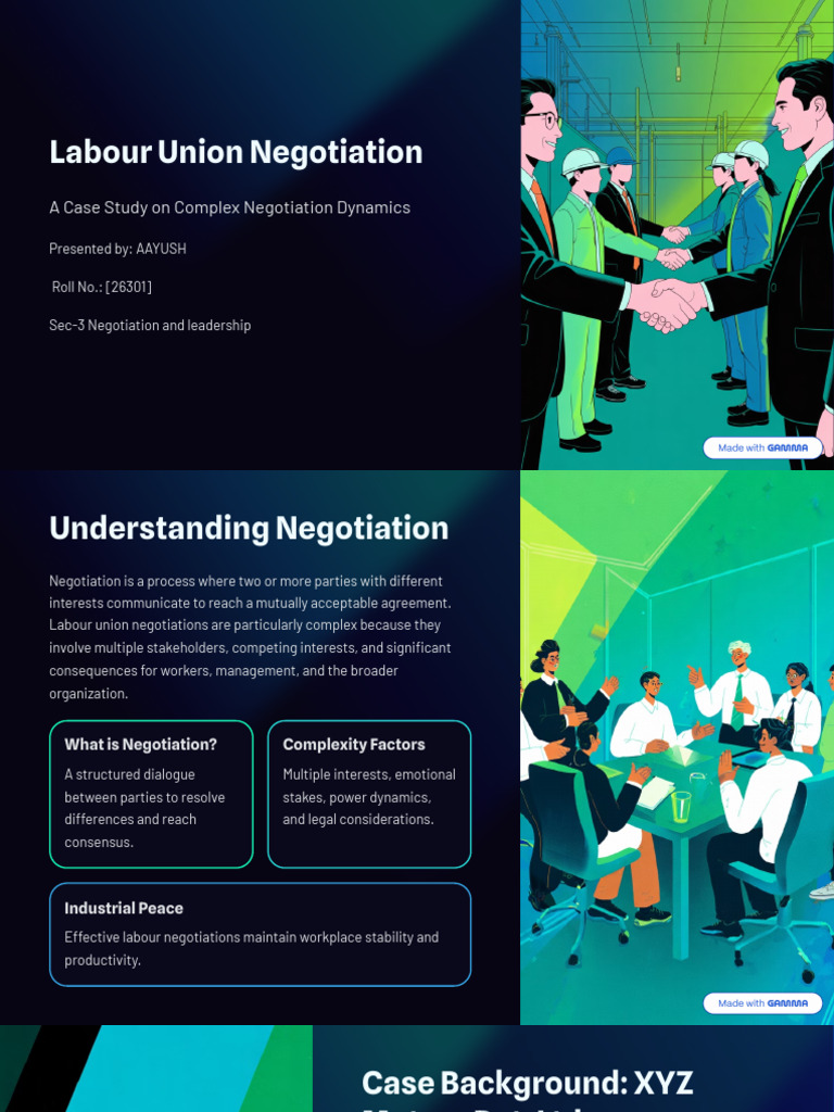 Labour Union Negotiation | PDF | Negotiation | Business
