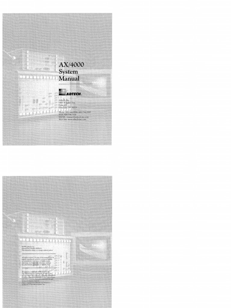 System Manual Part 1 | PDF