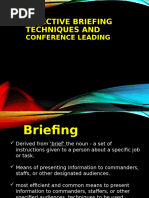 Military Briefing Types and Formats | PDF | Staff (Military) | Information