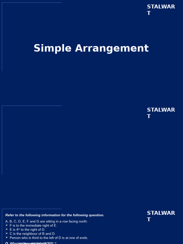 Simple Arrangement (Animation) | PDF