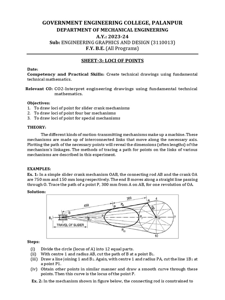 Sheet 3. Loci of Points - 2023-24 | PDF | Euclidean Geometry | Geometry