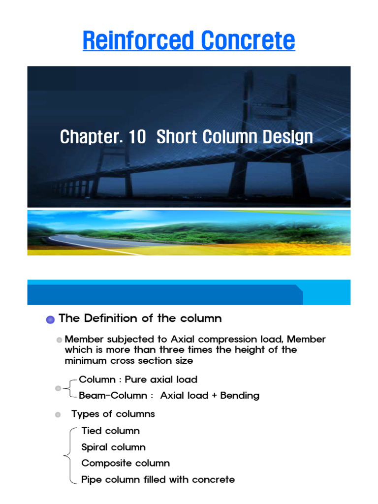 Chap.10 Short Column Design | PDF