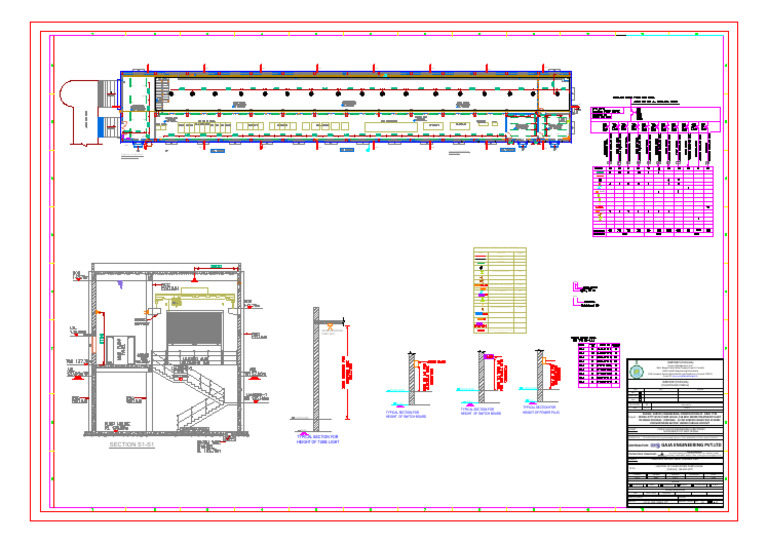 Lighting Drawing of Clear Water Pump House Purulia 158 MLD WTP | PDF ...