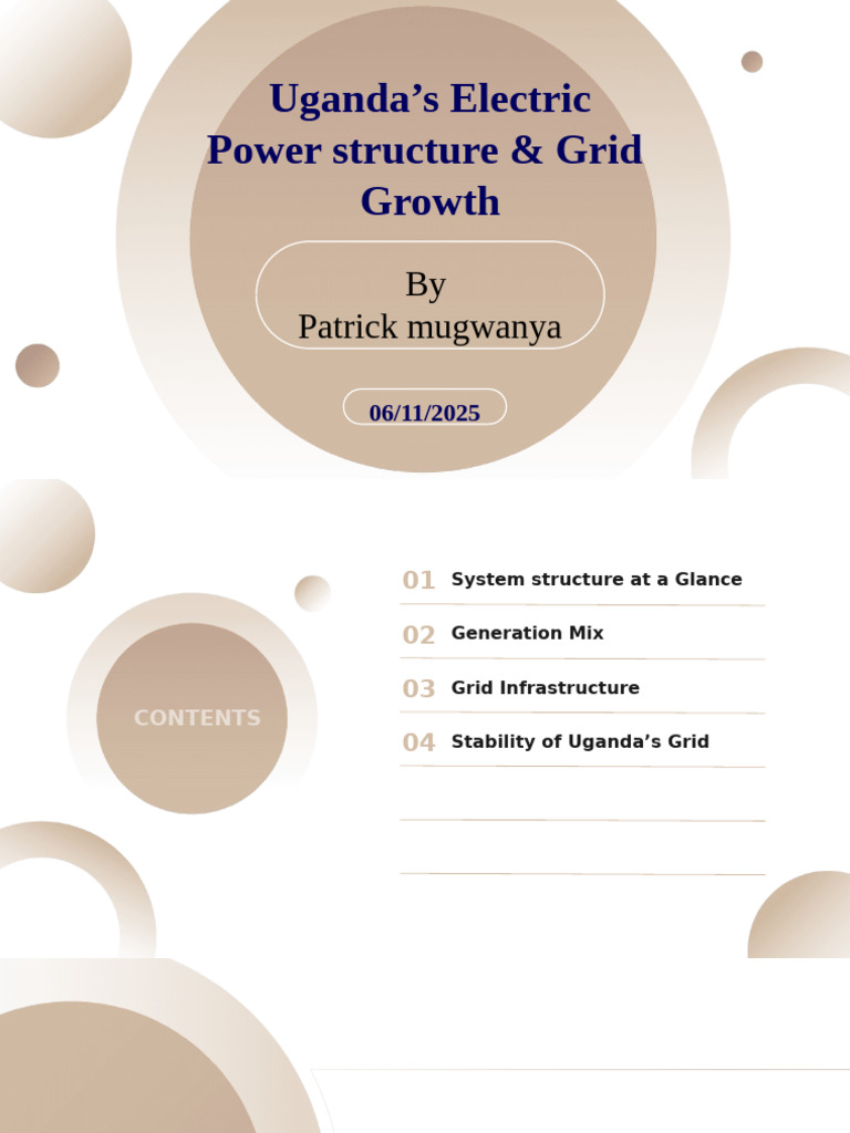Uganda's Electric Power Grid Overview | PDF | Electric Power ...