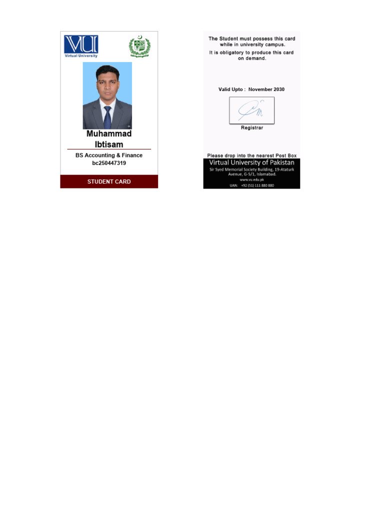 BC250447319 StudentECard | PDF