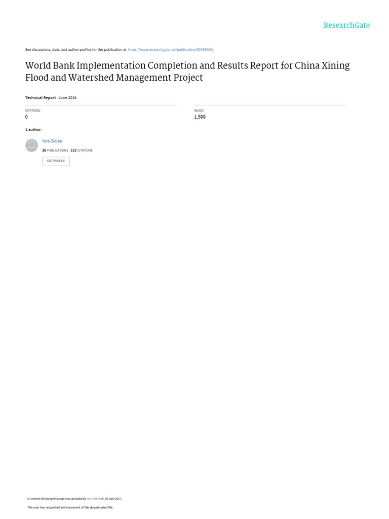 China Xin Ing Flood and Watershed Management Project | PDF ...