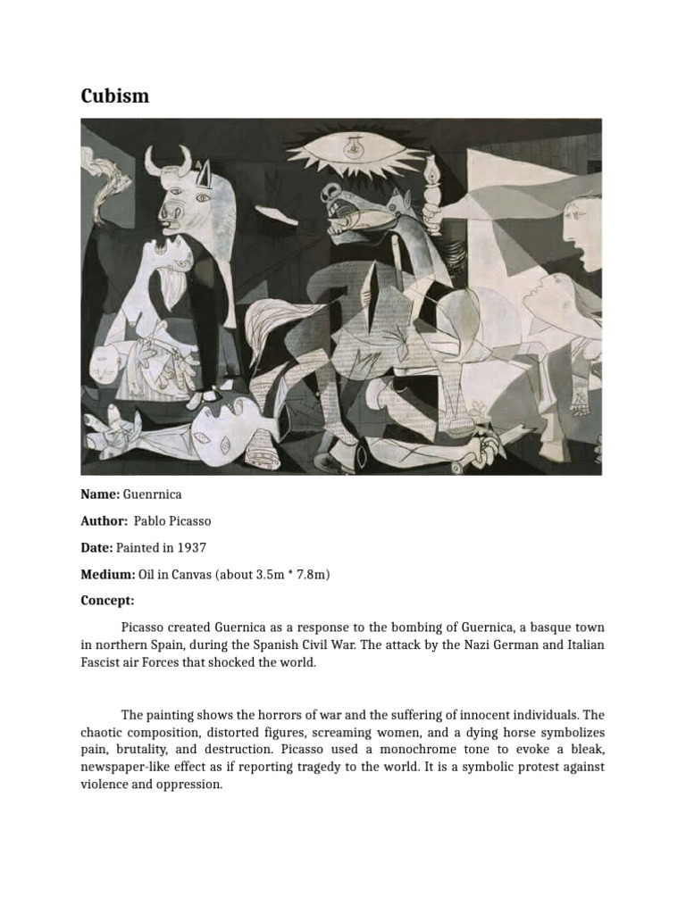 Cubism and Futurism Art Analysis | PDF | Cubism | Paintings