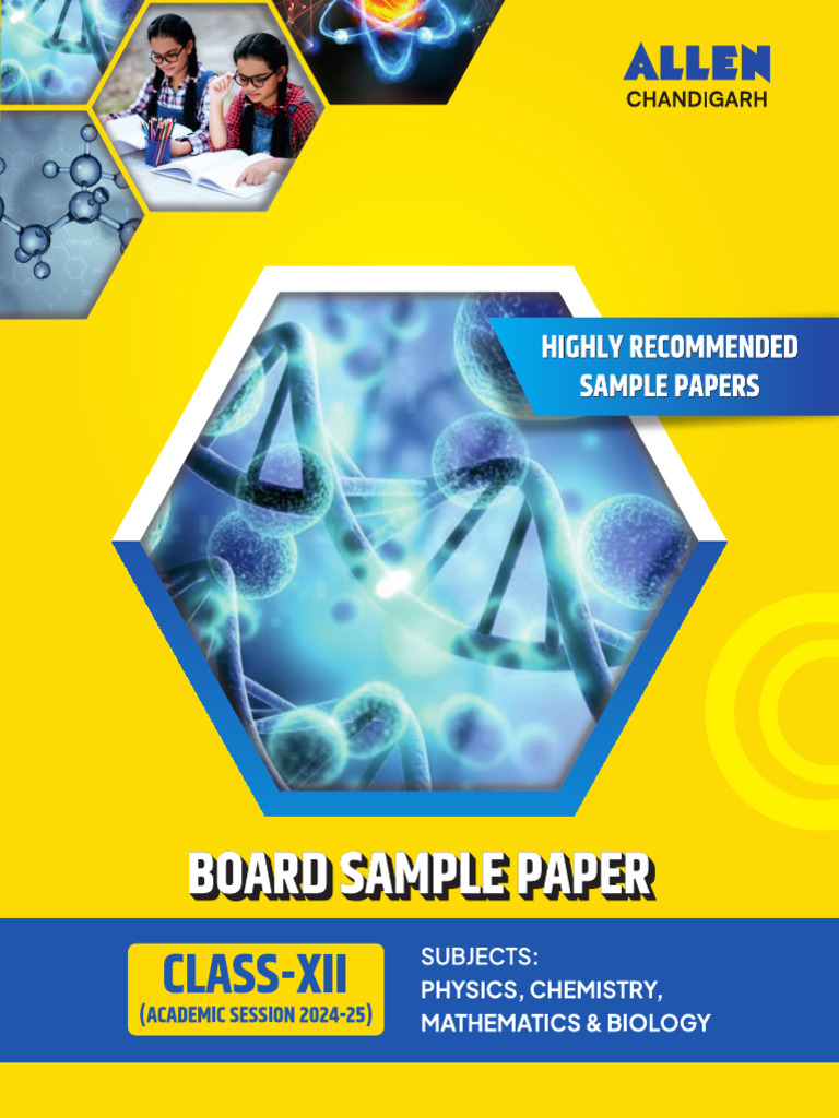 Chandigarh Class XII Sample Papers | PDF