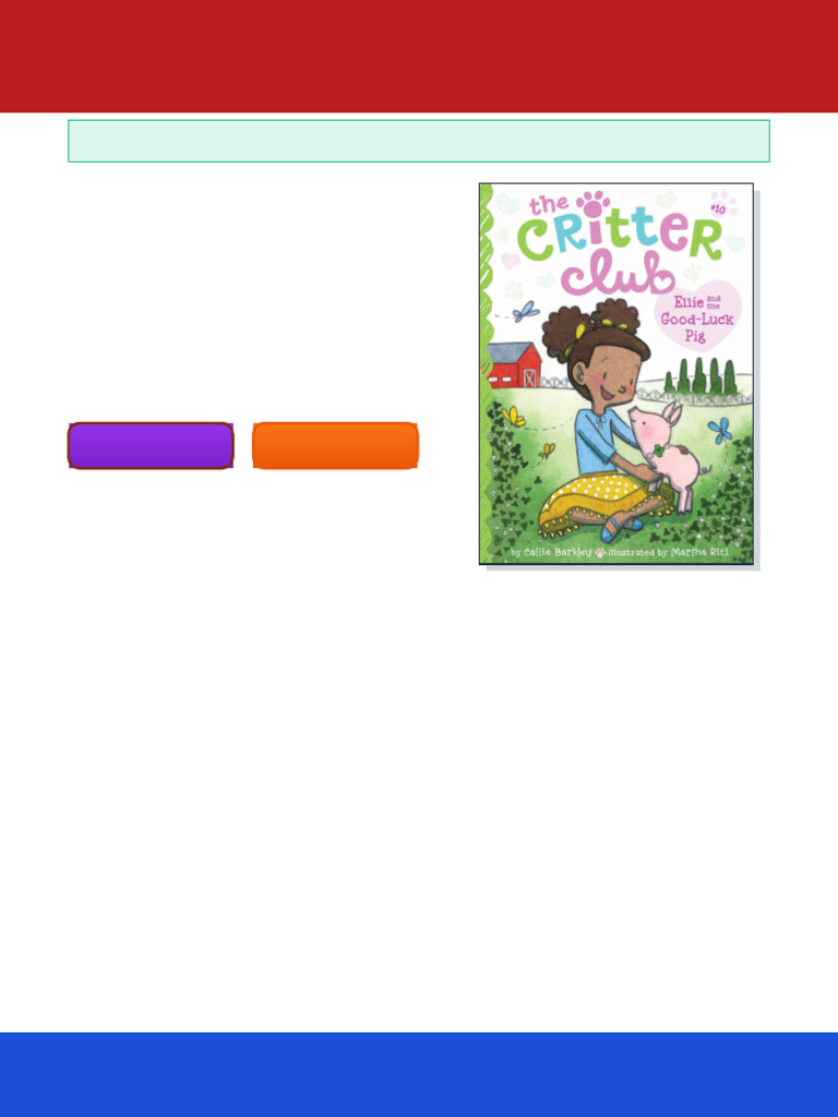 Ellie and the Good Luck Pig 1st Edition Callie Barkley Complete Edition ...
