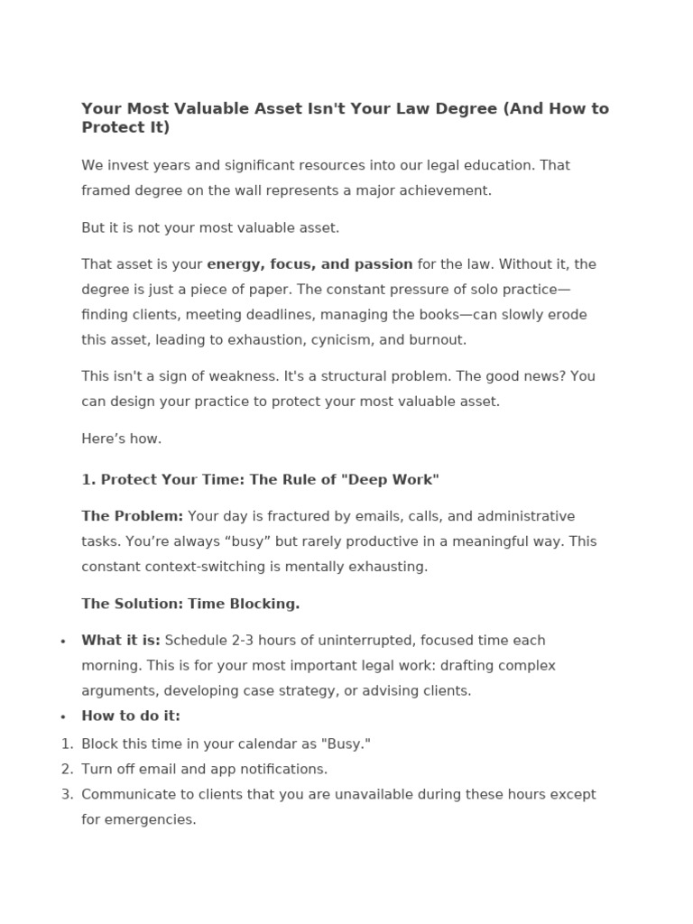 Your Most Valuable Asset Isnt Your Degree | PDF | Business
