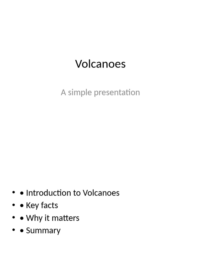 Volcanoes | PDF