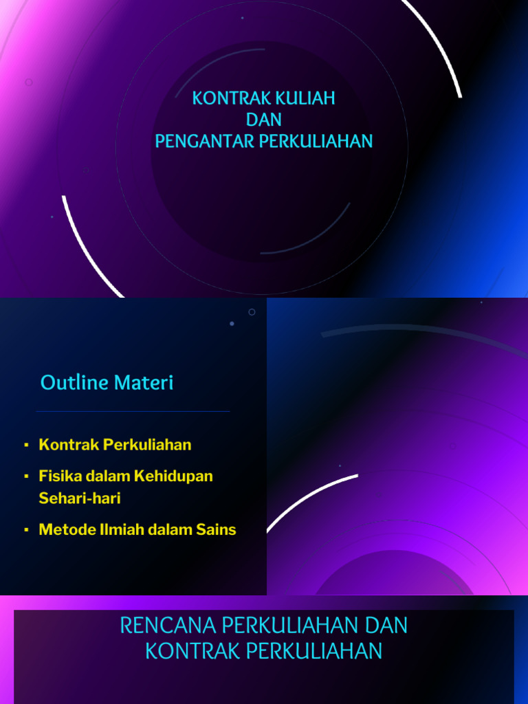 Pertemuan 1 - Kontrak Dan Pengantar Kuliah | PDF
