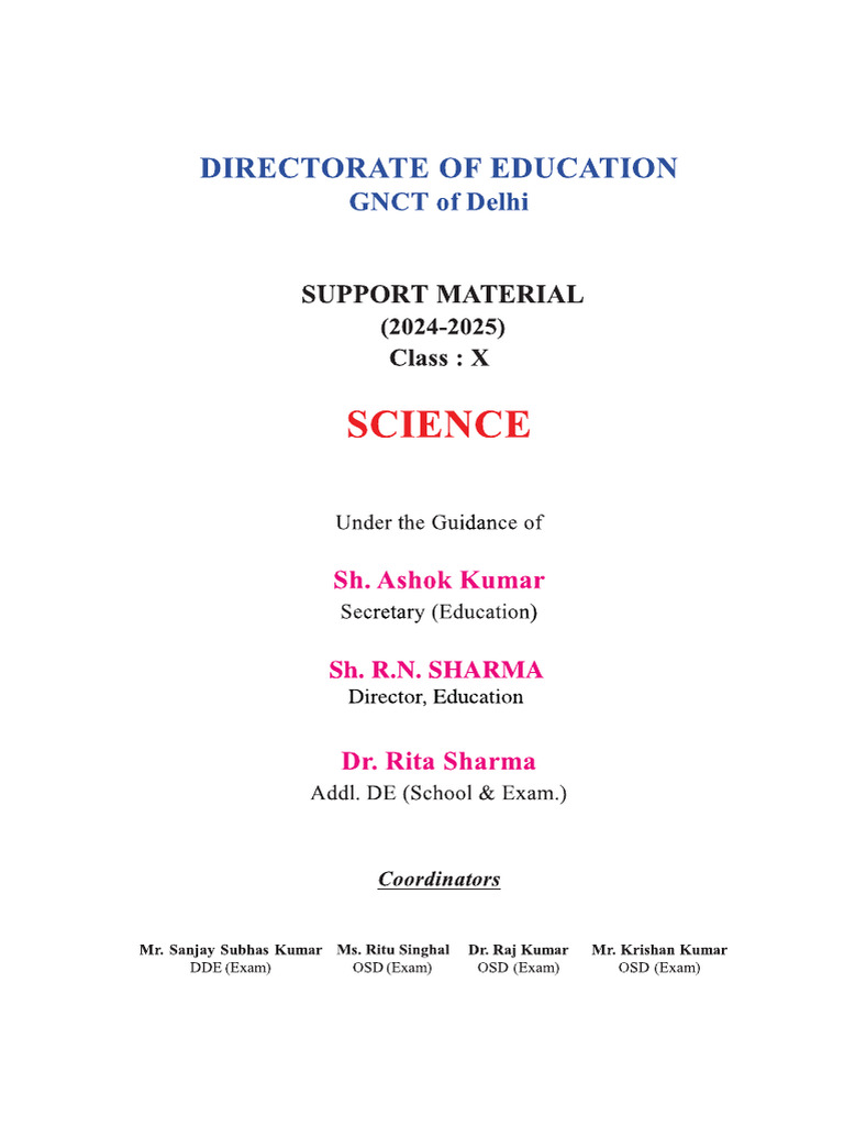 Science Class Work Notes (All Chapters) | PDF