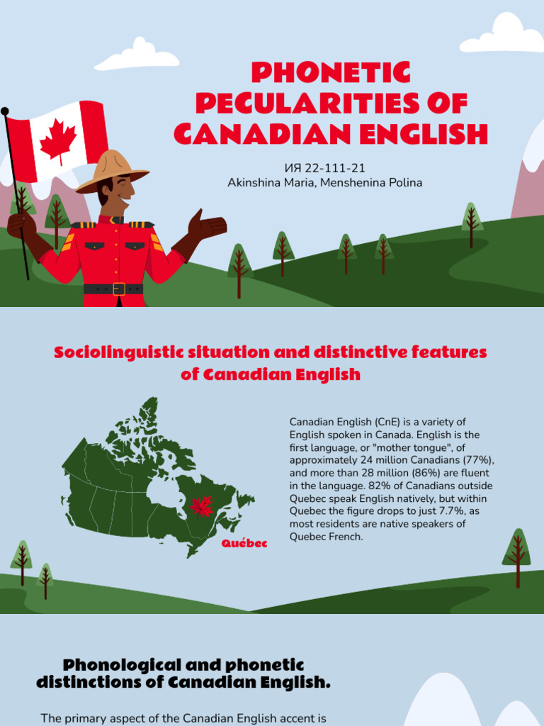 Phonetic Pecularities of Canadian English | PDF | English Language ...