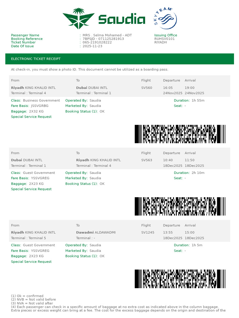Electronic Receipt - 065-2191028222 - Selma Mohamed - 251123 - 173541 ...