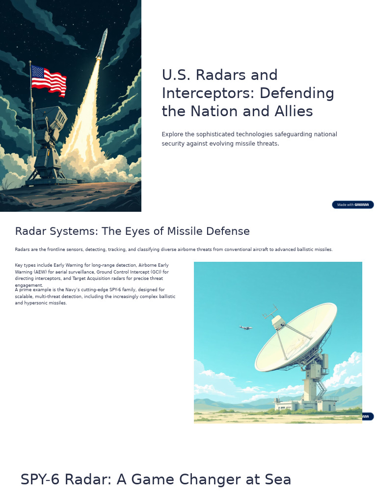 US Radars and Interceptors Defending the Nation and Allies | PDF ...